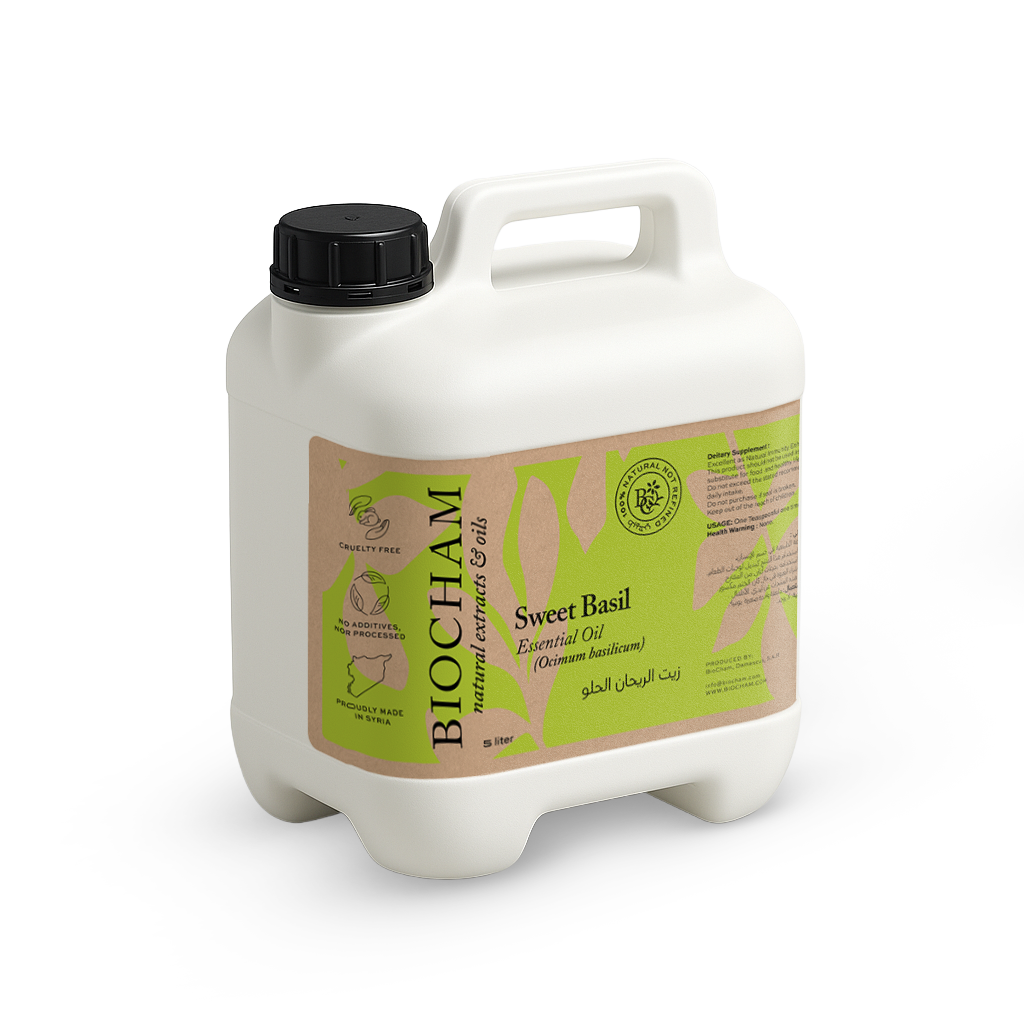 Sweet Basil Essential Oil (Bulk) – BioCham Natural oils & extracts